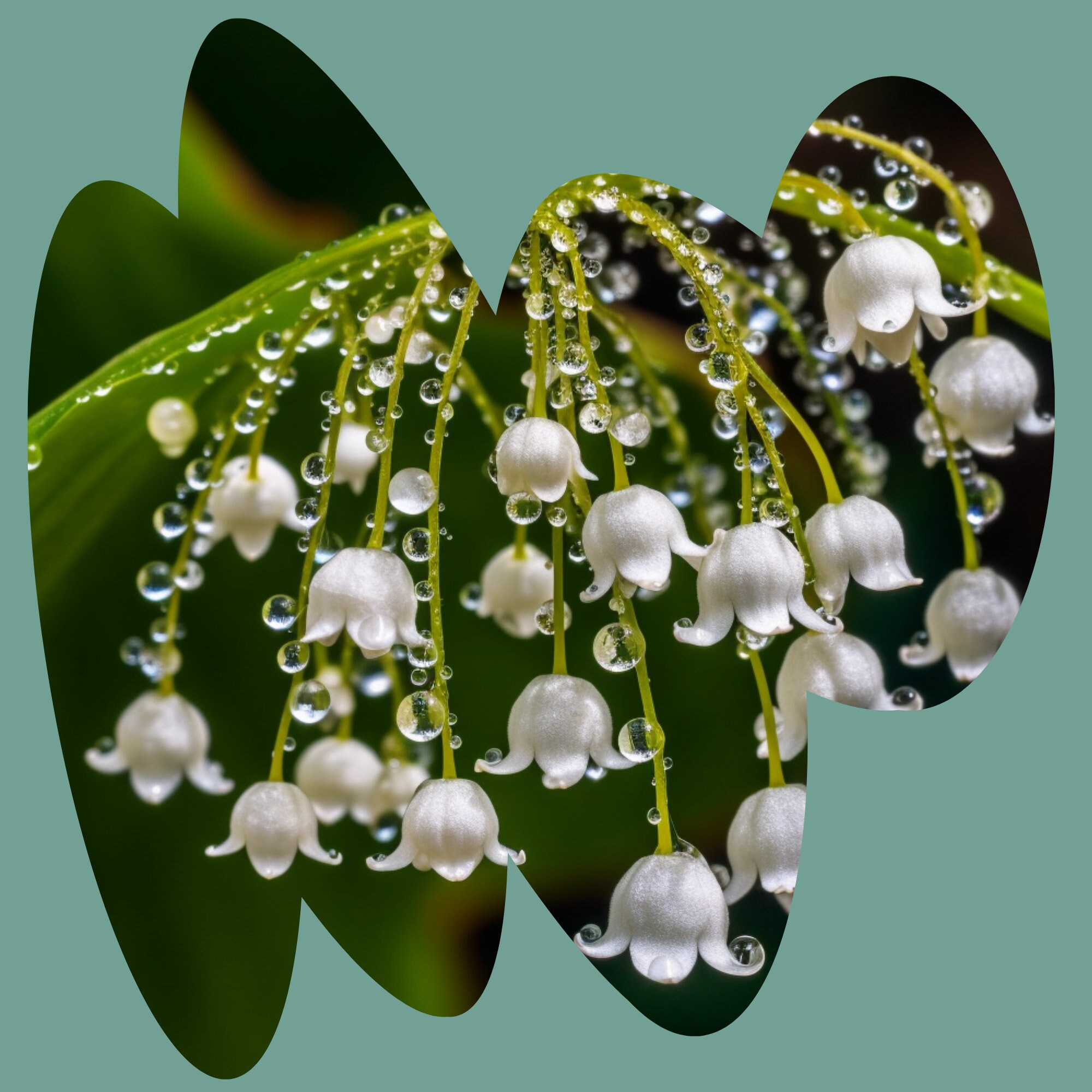 Dew-drenched Spider Web: Lily of the Valley Delight - Etsy