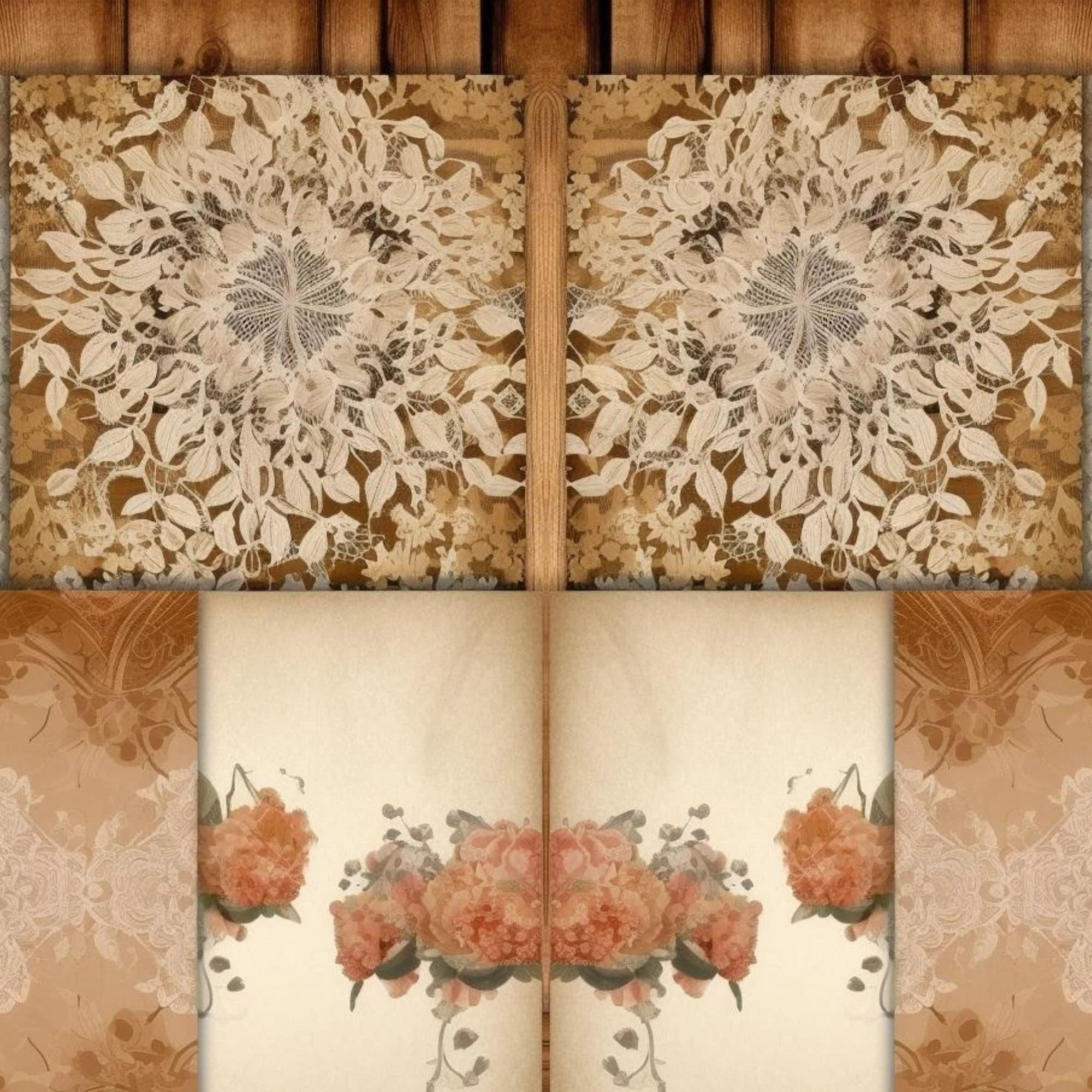 Vintage Lace Digital Scrapbook Paper - Etsy