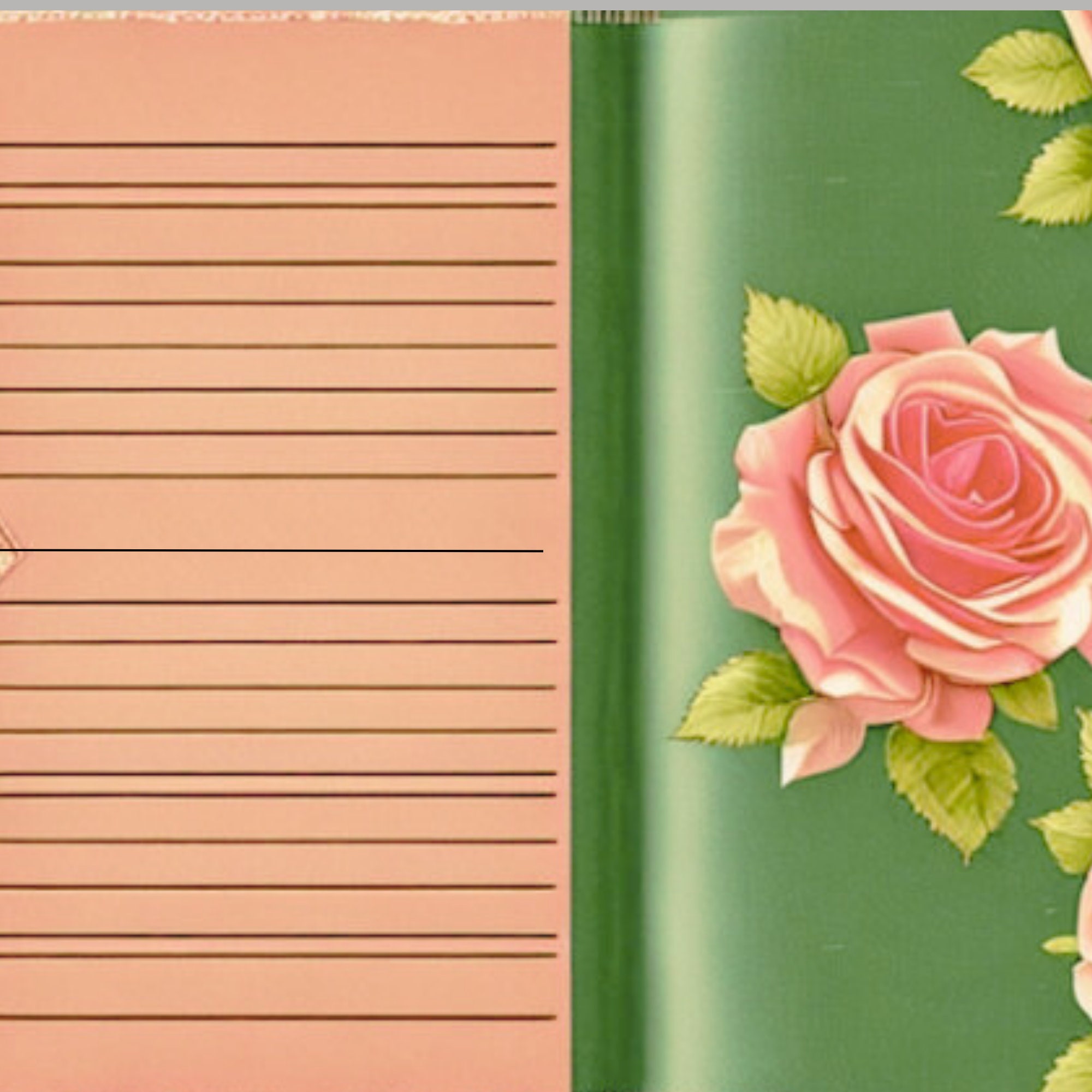 Vintage Junk Diary With Floral Designs - Etsy