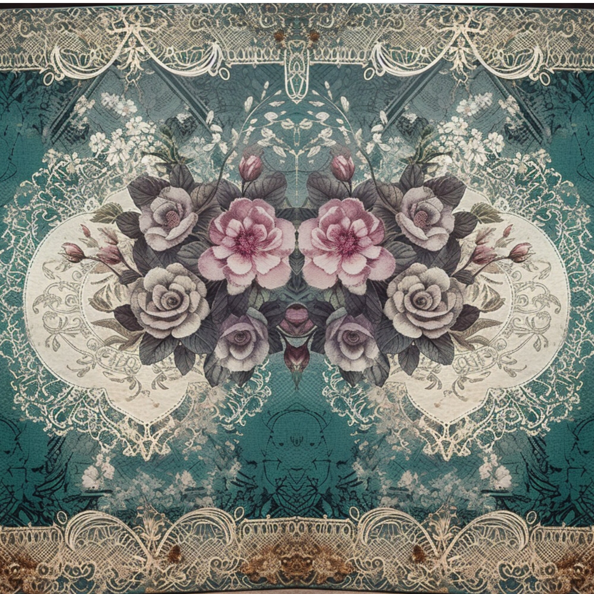 Vintage Lace Digital Scrapbook Paper - Etsy