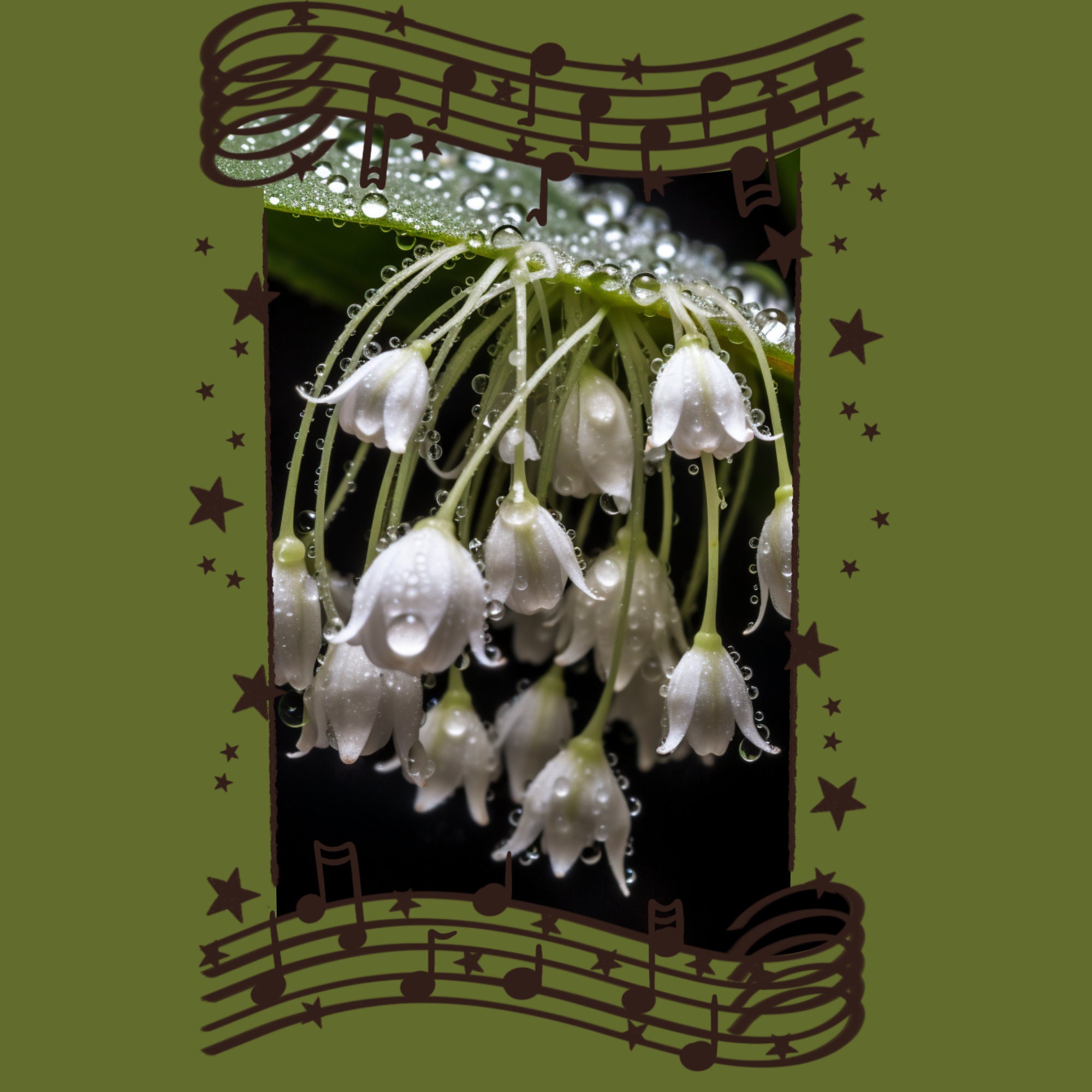 Dew-drenched Spider Web: Lily of the Valley Delight - Etsy