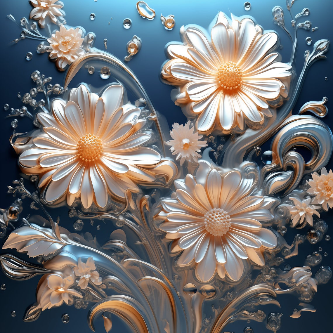 Dreamscape Elegance: Hyperrealistic 8K 3D Glass Terrarium - Etsy