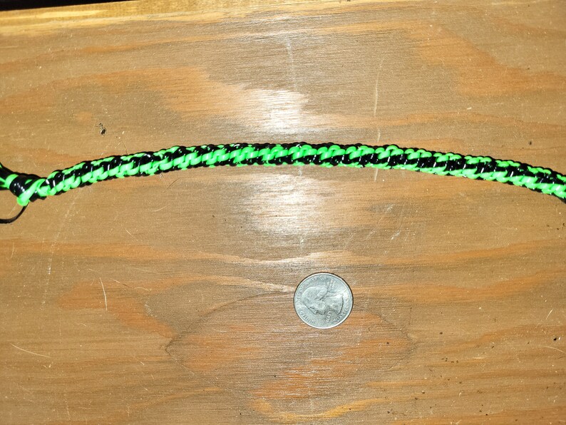Plastic String Keychain (black and Green) - Etsy