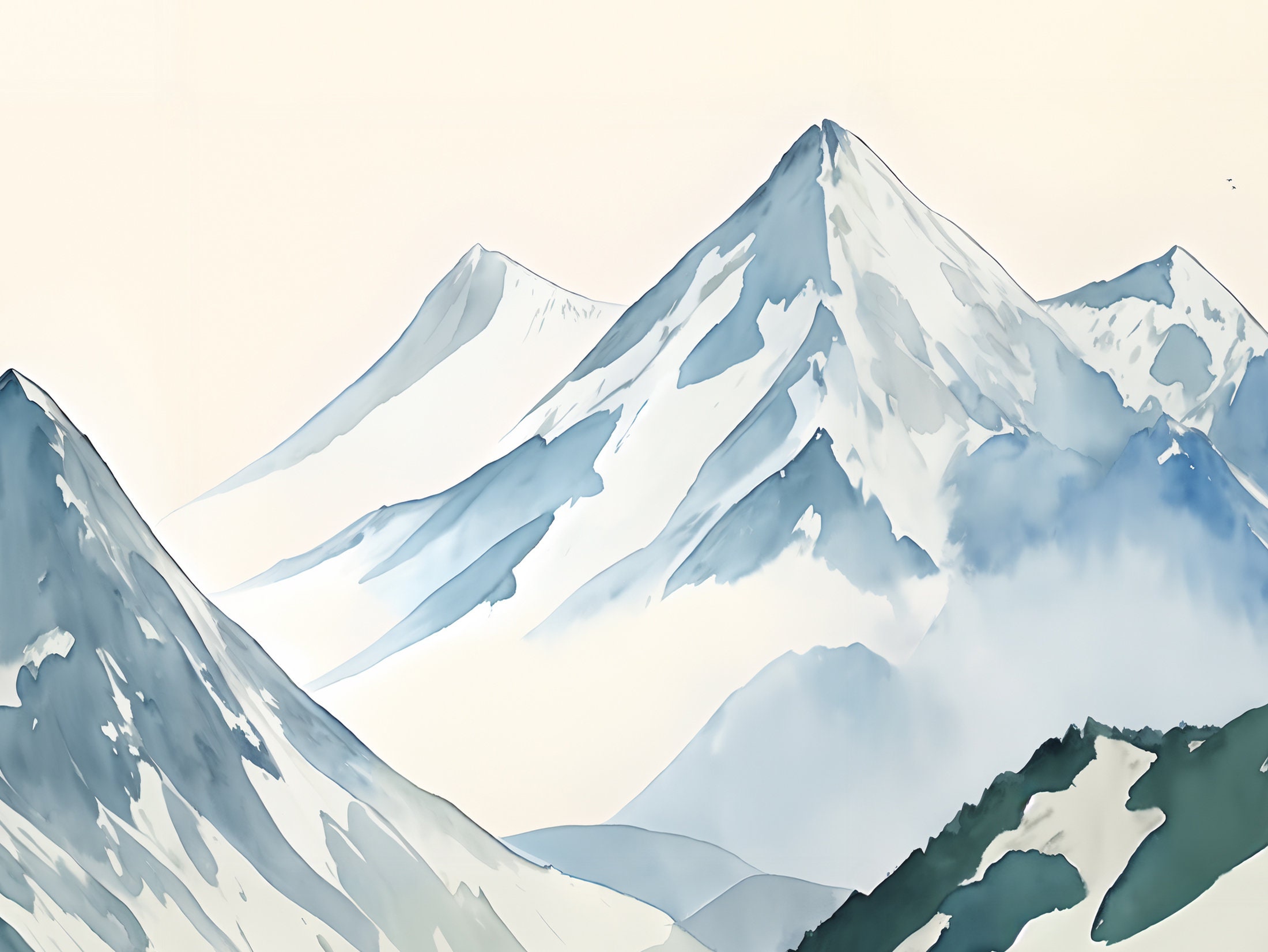 Mountain Lake Painting PRINTABLE/ Print of Mountain Landscape - Etsy