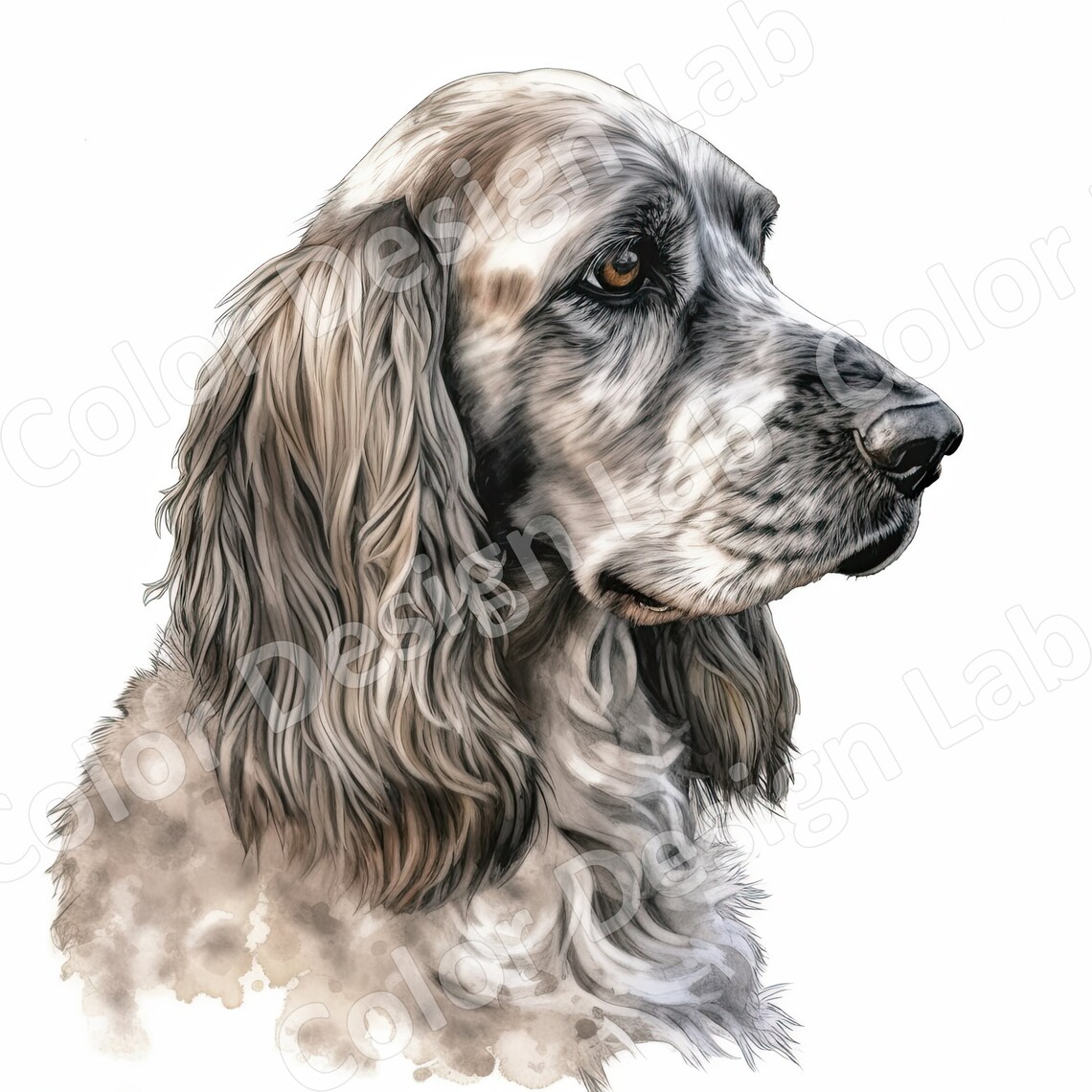 Sociable Cocker Spaniel Clipart 8-image Dog Art Printable - Etsy