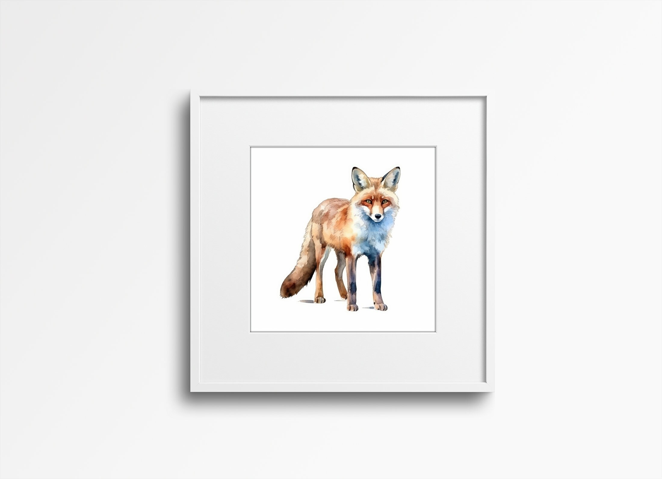 Fox Clipart Design Cunning Animal Art Vibrant Red and Bushy - Etsy