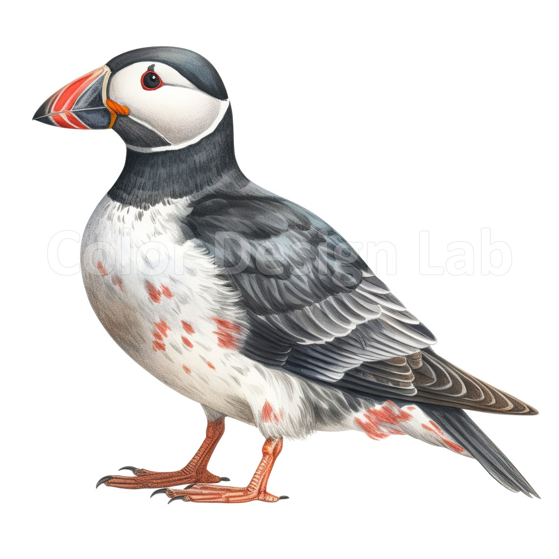 Atlantic Puffin Clipart Set 8 PNG High Resolution Digital - Etsy