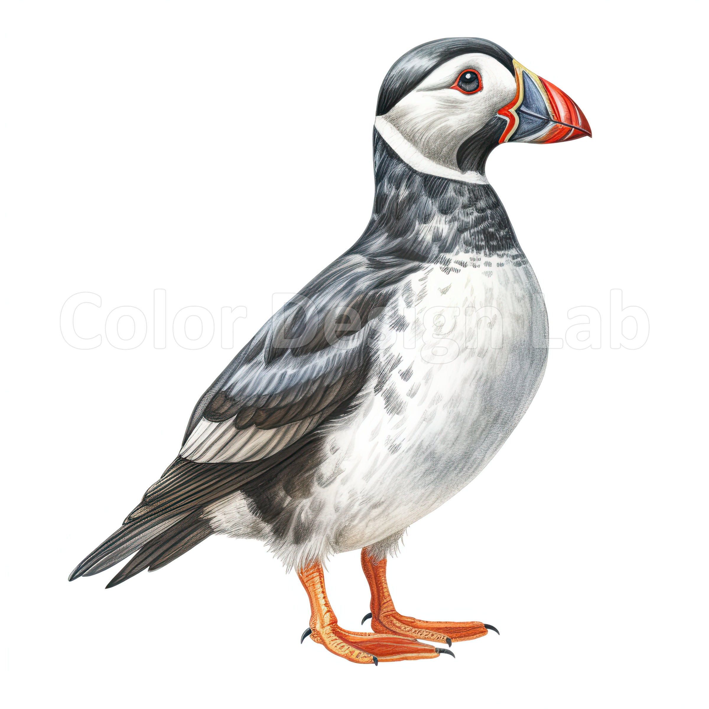 Atlantic Puffin Clipart Set - 8 PNG, High Resolution, Digital Download ...