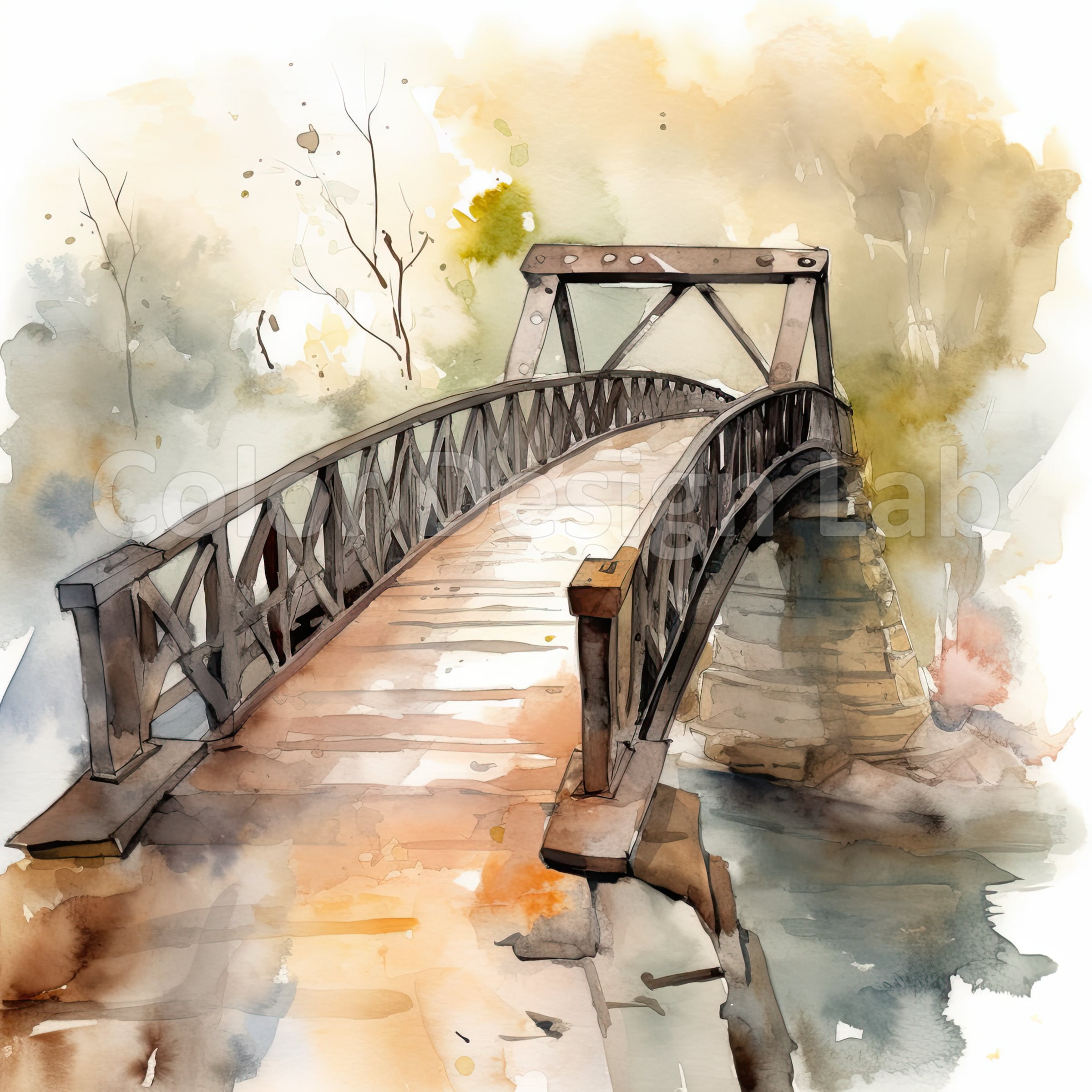 Friendship Bridge Printable Clipart 8 Digital Art PNG With - Etsy