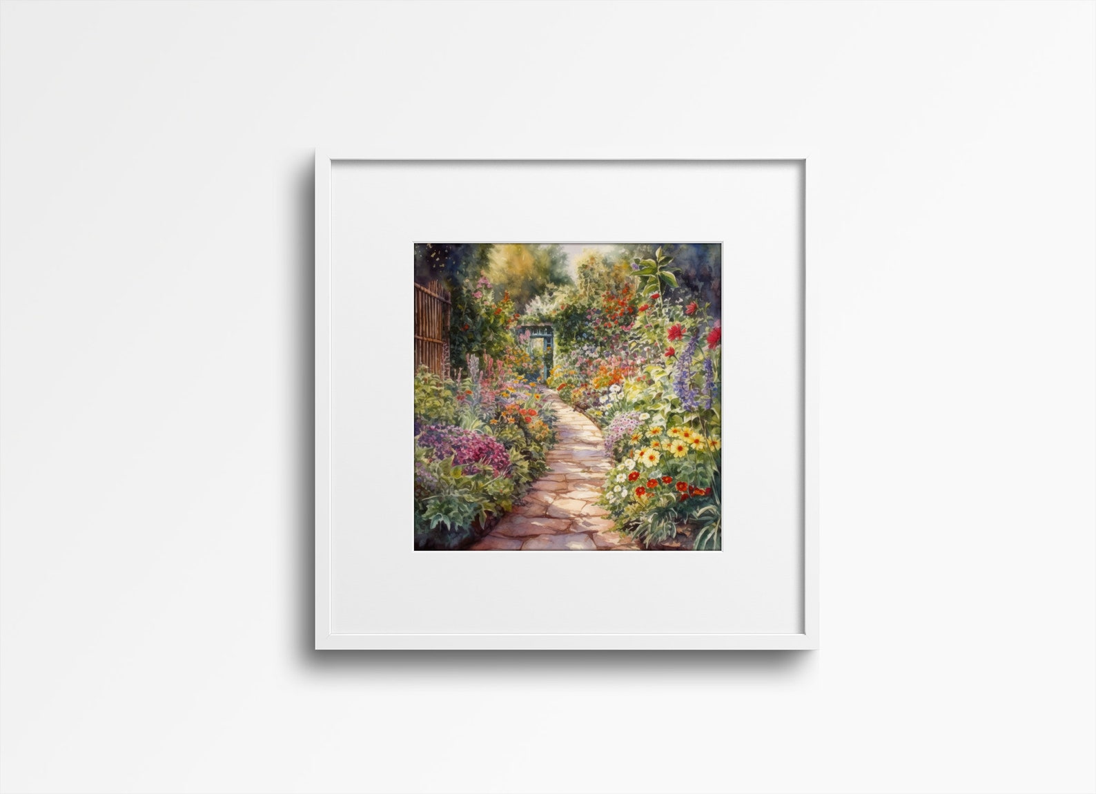 Garden Path Digital Download Whimsical Garden Art Set of 4 - Etsy