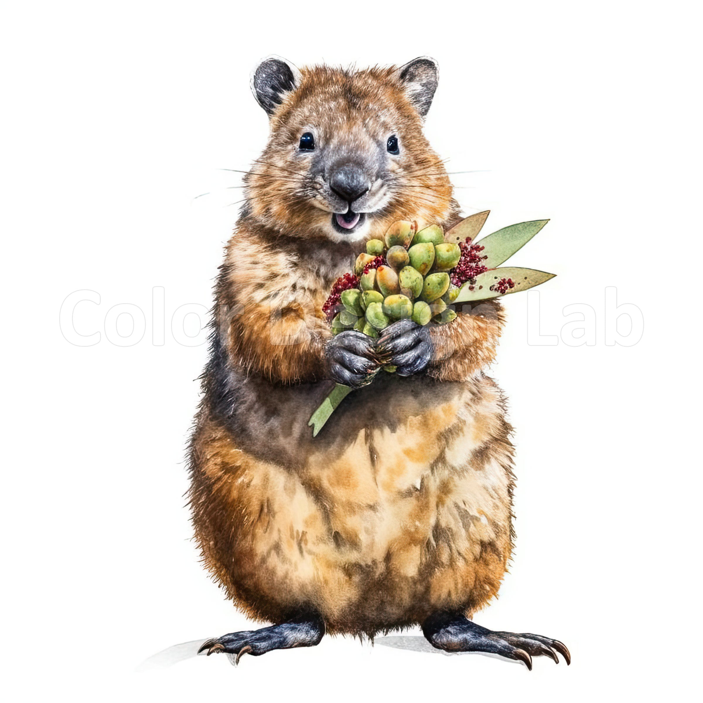 Happy Quokka Clipart Set 8 Printable PNG Files Commercial - Etsy