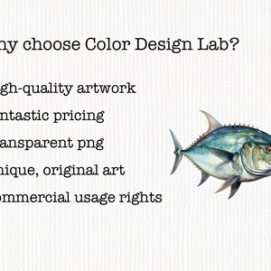 Tuna Fish Clipart Bundle - 36 Watercolor Png for Instant Download With ...