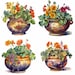 Pot With Flower Clipart Set of 12 High-quality Floral PNG - Etsy