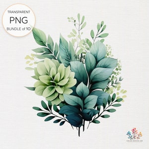 Cut Greens Clipart, Lush and Detailed Transparent Green Plants PNG ...