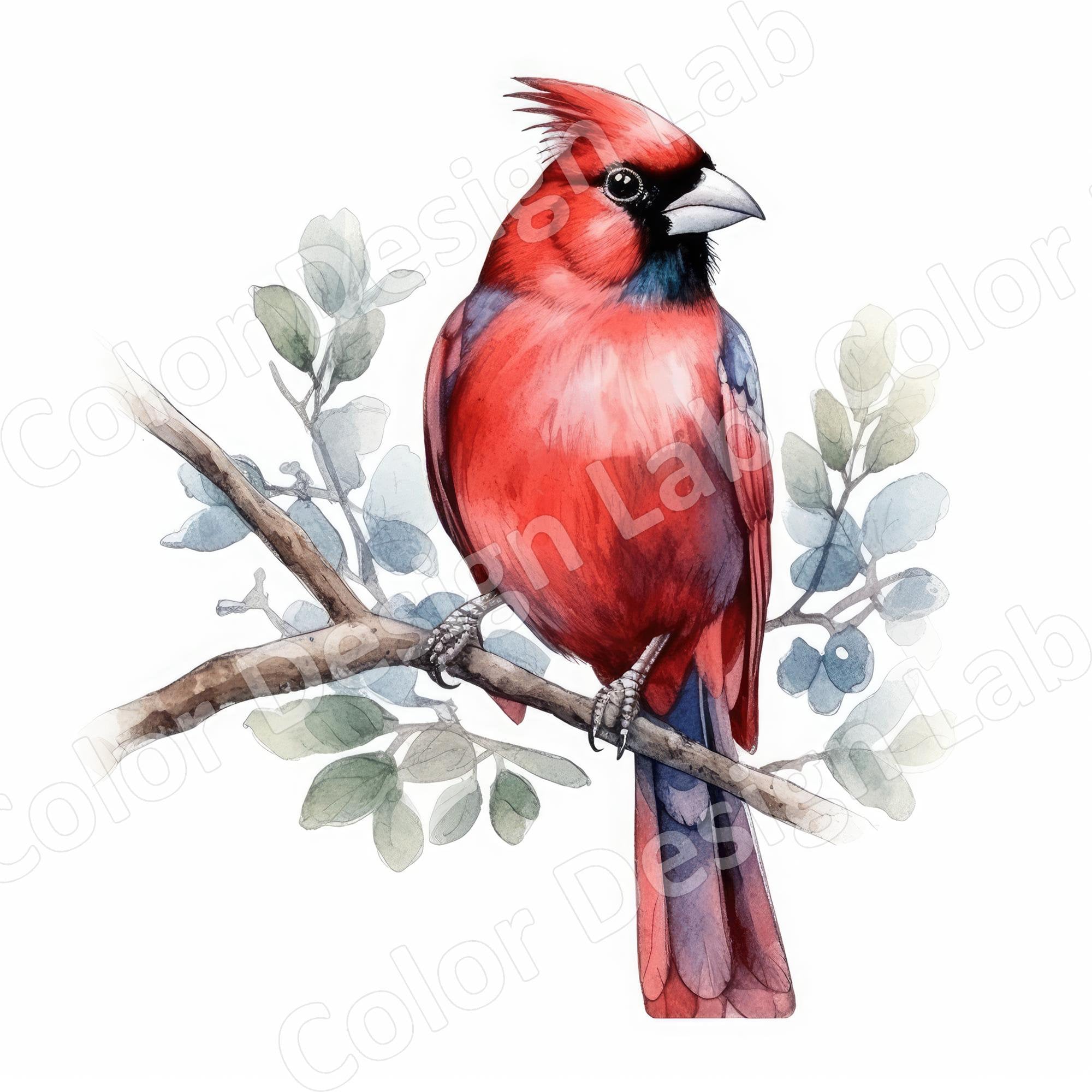 Red Cardinal Printable Clipart Set 8 High-resolution Pngs of - Etsy