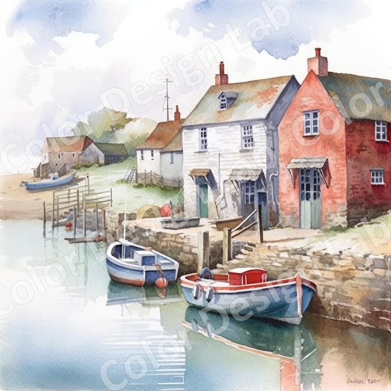 British Harbour Printable Clipart Set - 8 High-resolution PNG Images ...