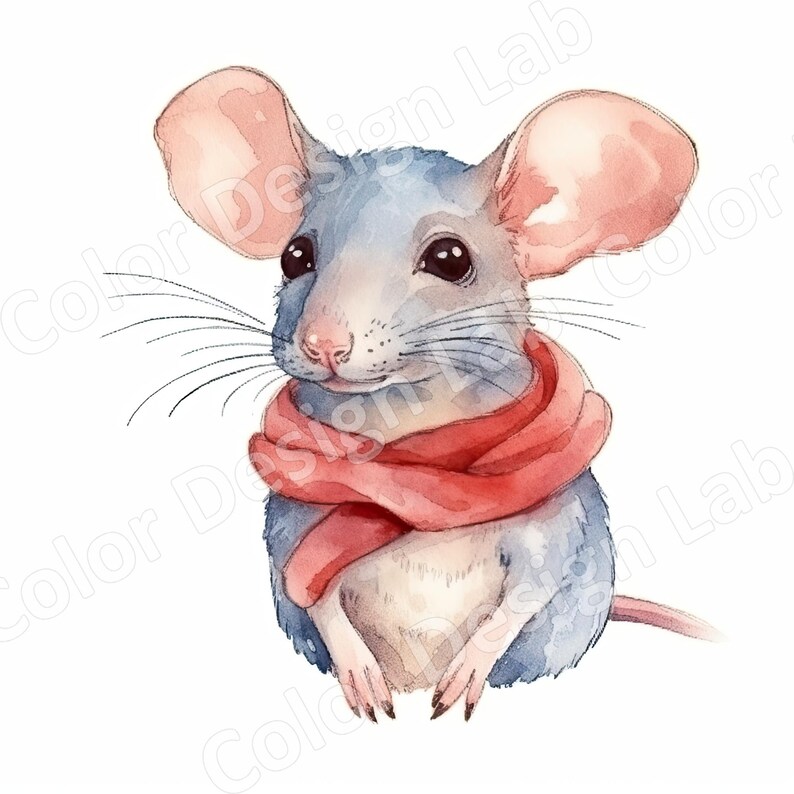 Cute Rat Clipart 8 High Quality PNG Artwork Digital - Etsy