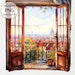 Set of 10 Watercolor Victorian Window View Clipart Pngs for Card Making ...
