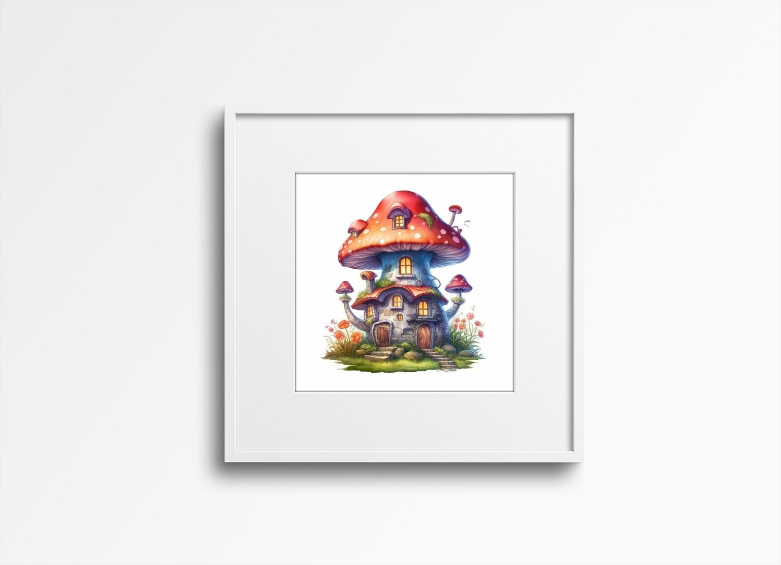 Toadstool House Clipart Set 8 High-resolution PNG Images - Etsy