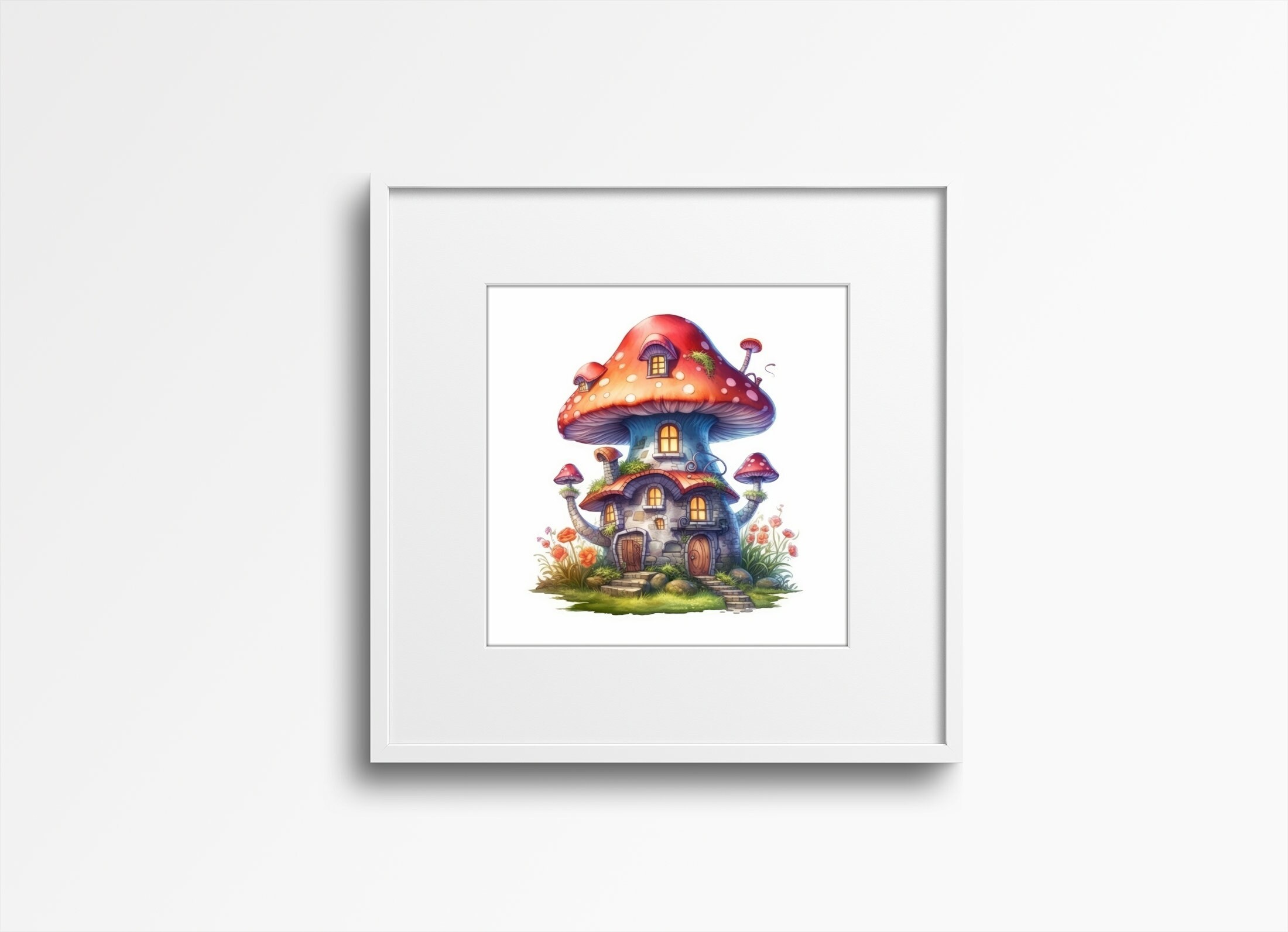 Toadstool House Clipart Set 8 High-resolution PNG Images - Etsy