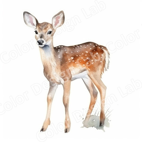 Baby Deer Art - Etsy
