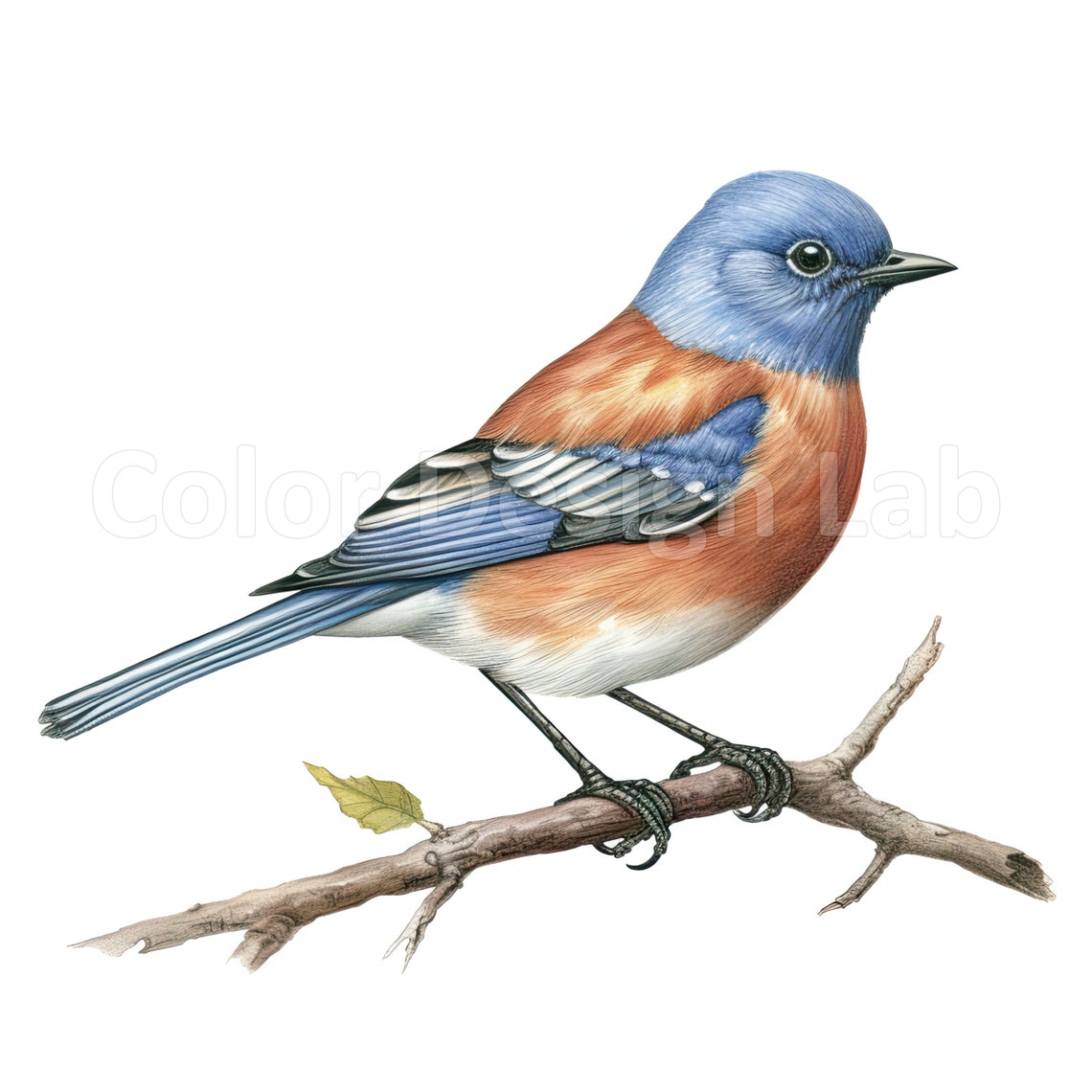Eastern Bluebird Art Printable Clipart - Set of 8 High-quality Art PNG ...