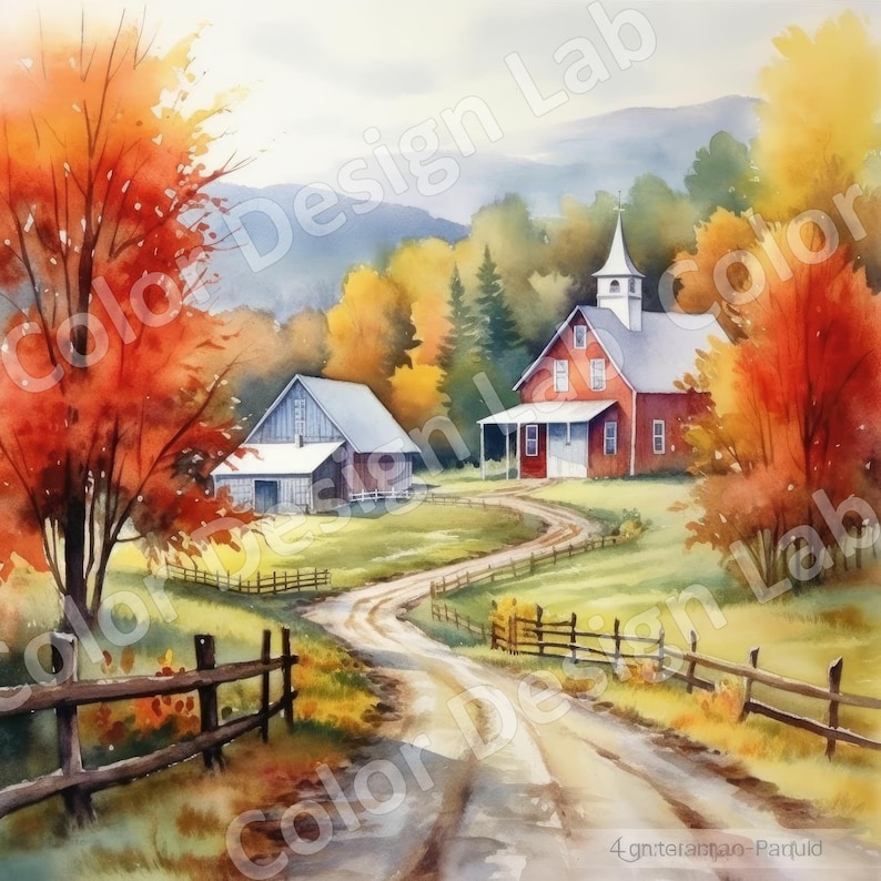 Autumn in Vermont Printable Wall Art Set of 8 High-resolution - Etsy