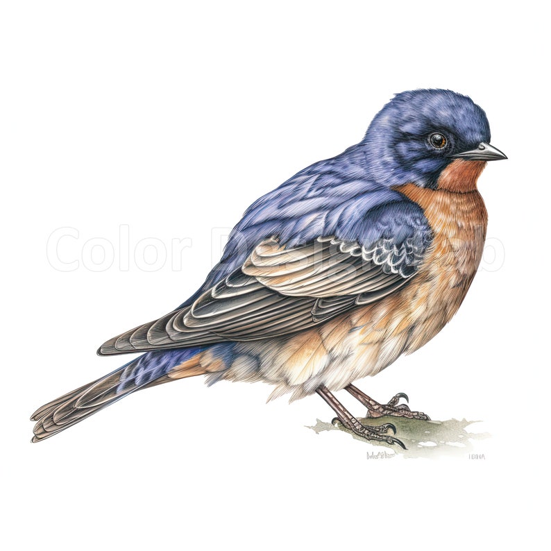 European Barn Swallow Clipart 8-piece Printable Art Set - Etsy