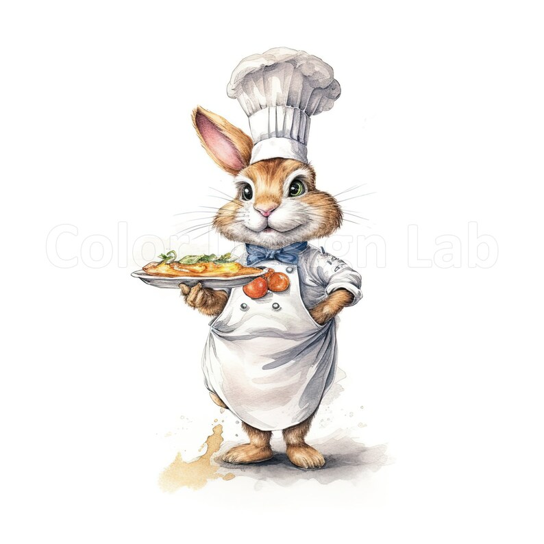 Chipmunk Baker Funny Printable Clipart Bundle 8 High-quality - Etsy