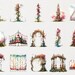 Maypole Clipart Bundle of 36 Quality Transparent Watercolor Png Digital ...