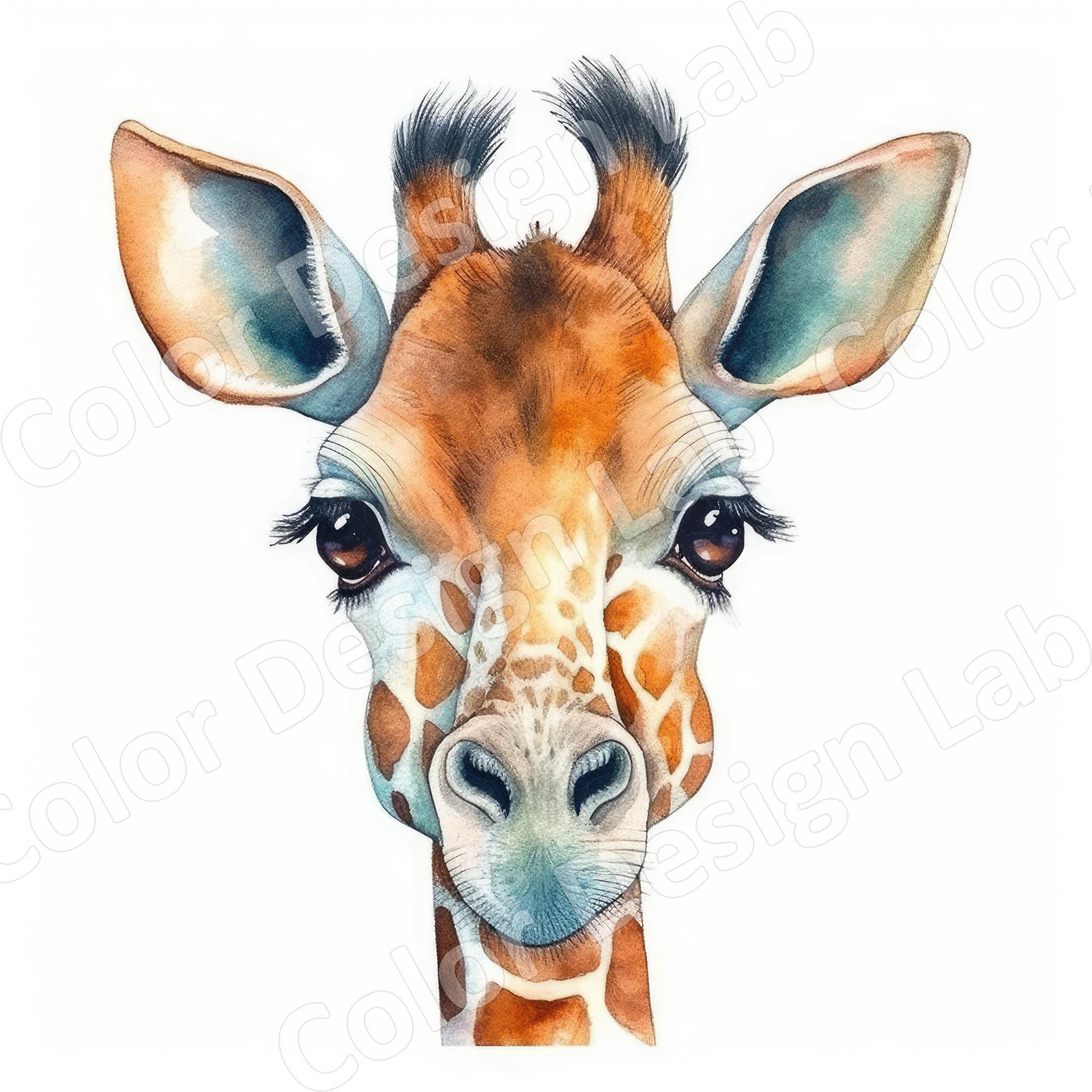 Cute Giraffe Clipart Bundle 8 High-resolution Pngs Digital - Etsy