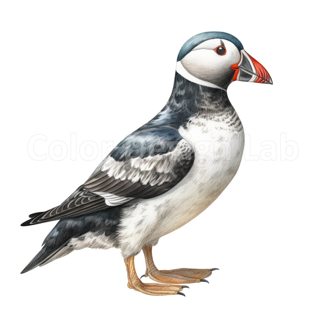 Atlantic Puffin Clipart Set 8 PNG High Resolution Digital - Etsy