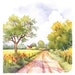 Country Lanes Printable Wall Art Set 8 Pngs of Country Road, Pathway ...