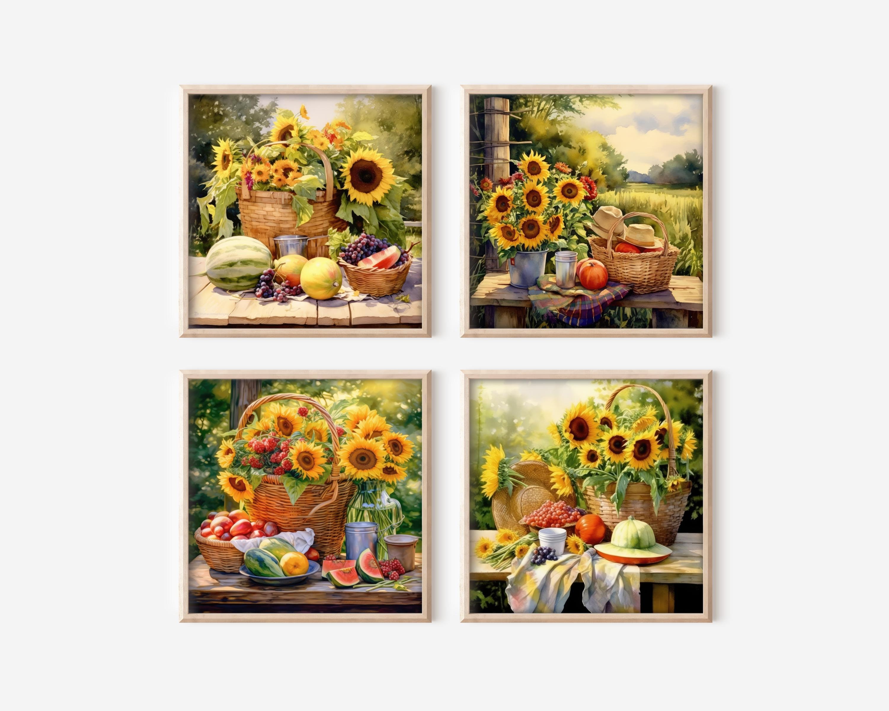 Summer's Bounty Printable Clipart Set 8 Pngs of Fruits - Etsy