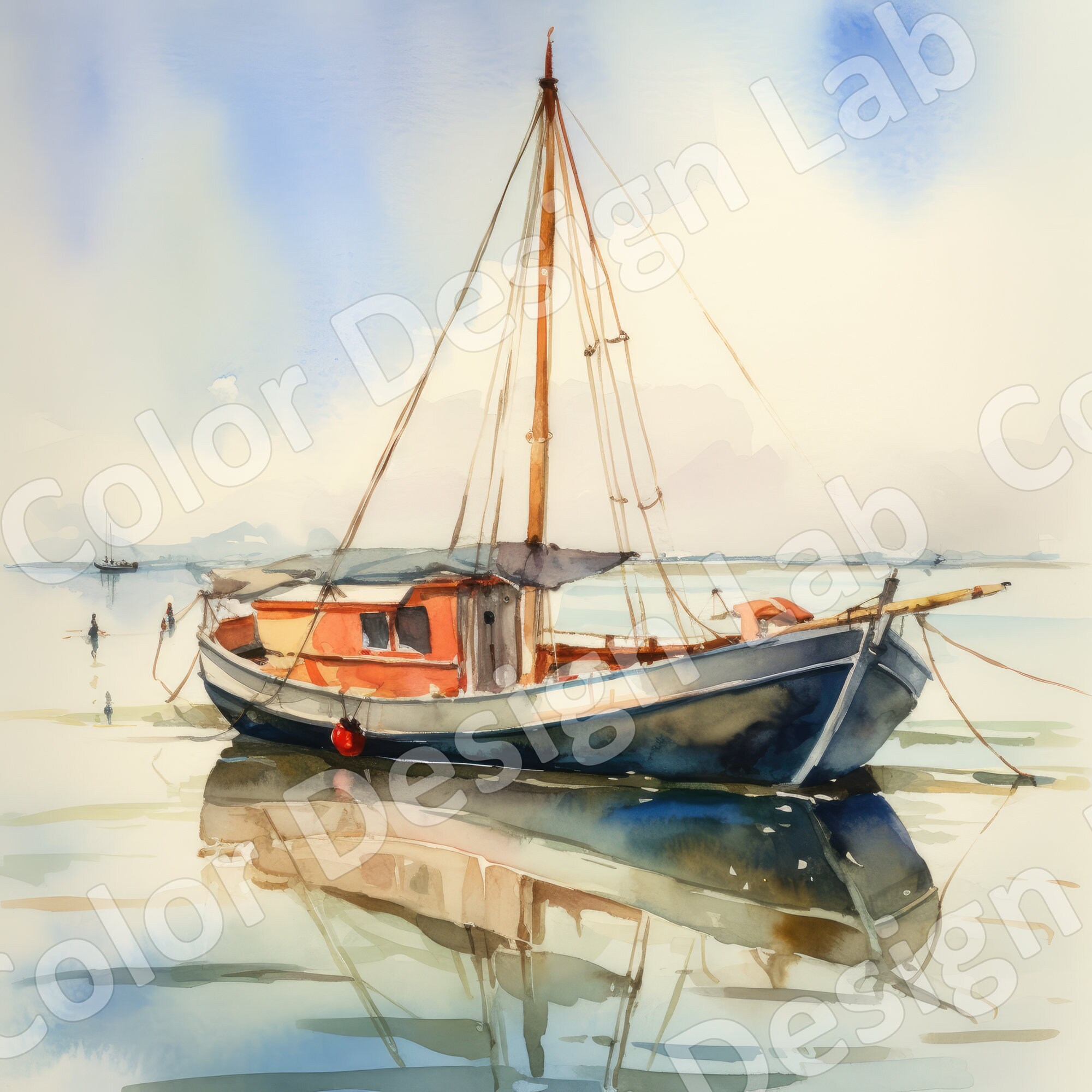 Sloop Digital Download Set of 4 High-resolution Boat Clipart - Etsy