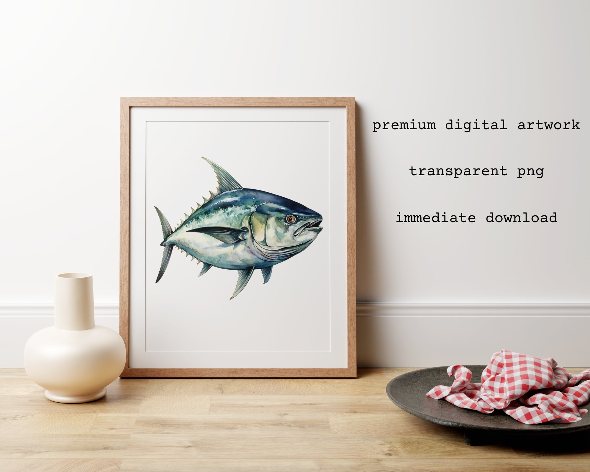 Tuna Fish Clipart Bundle 36 Watercolor Png for Instant - Etsy