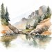 Secluded Alpine Lake Printable Bundle, 8 High-resolution Lake Images ...