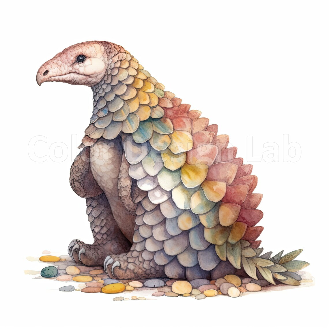 Happy Pangolin Clipart Bundle Set of 8 Cute Animal PNG - Etsy