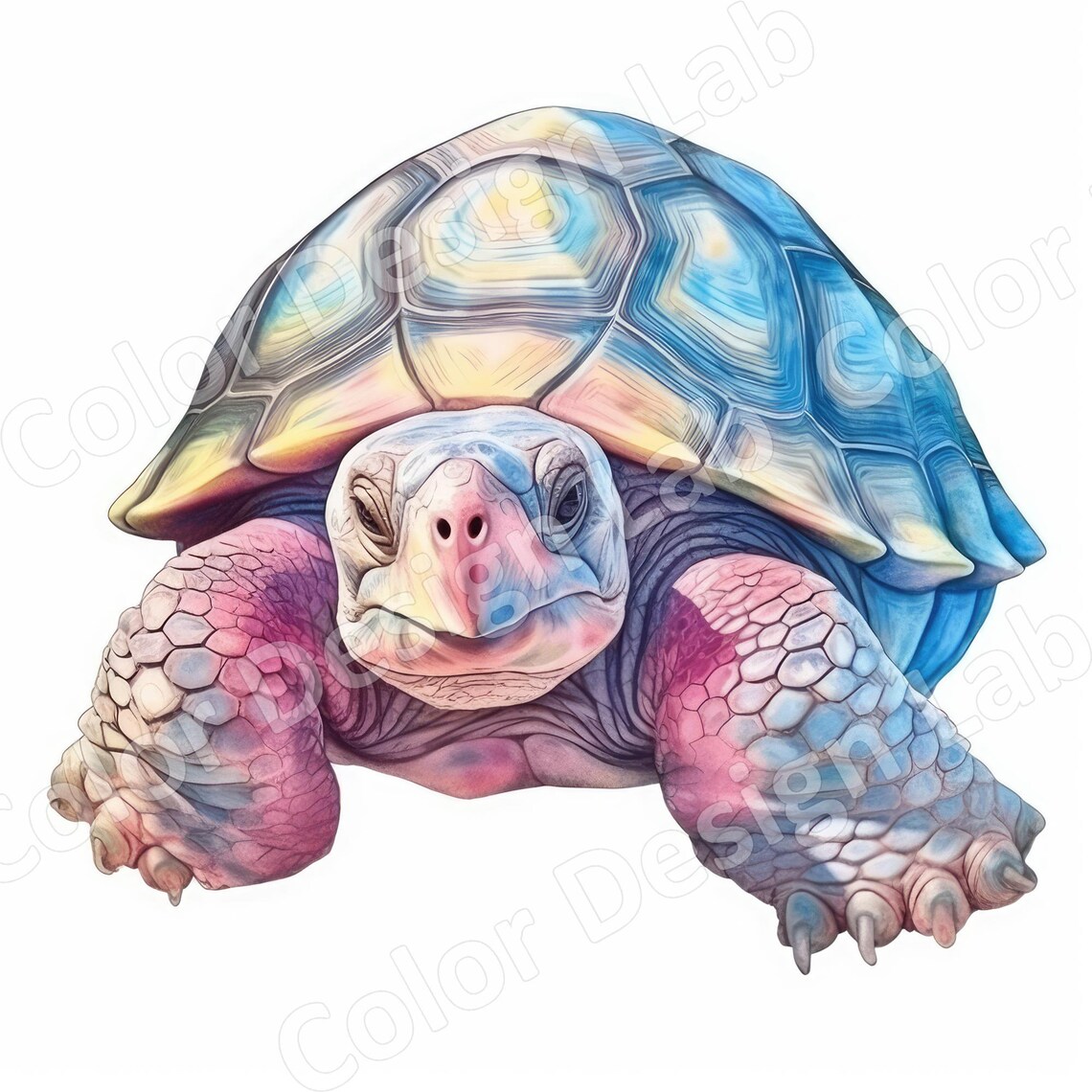 Tortoise Printable Clipart, Set of 8 High-resolution Tortoise Pngs ...