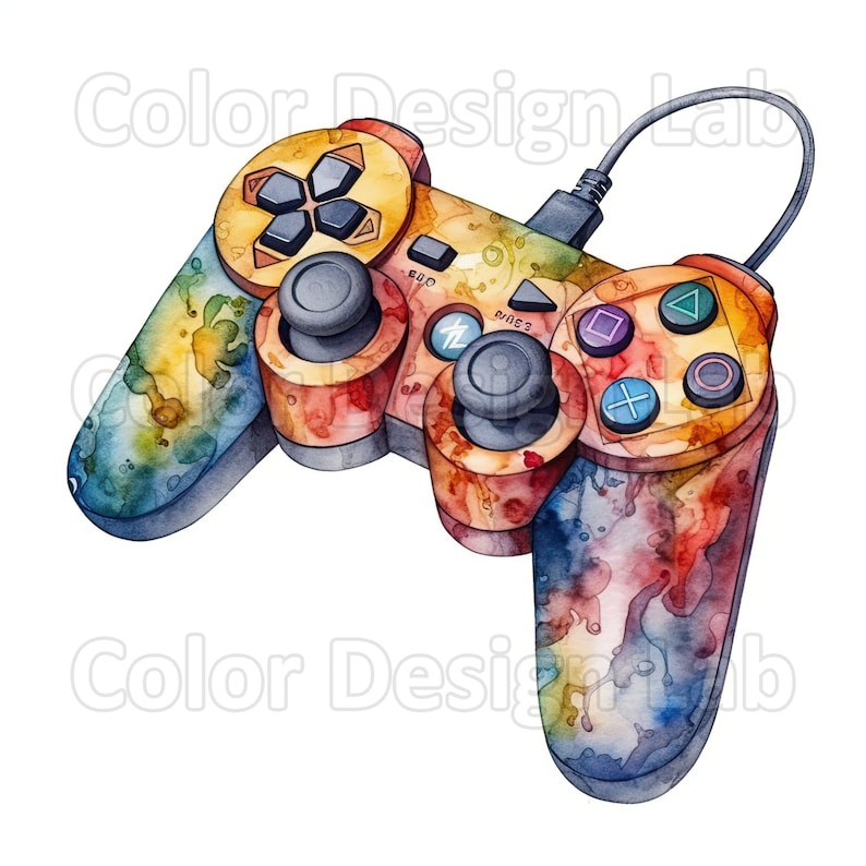 Game Controller Printable Clipart Bundle 8 PNG Art Instant - Etsy