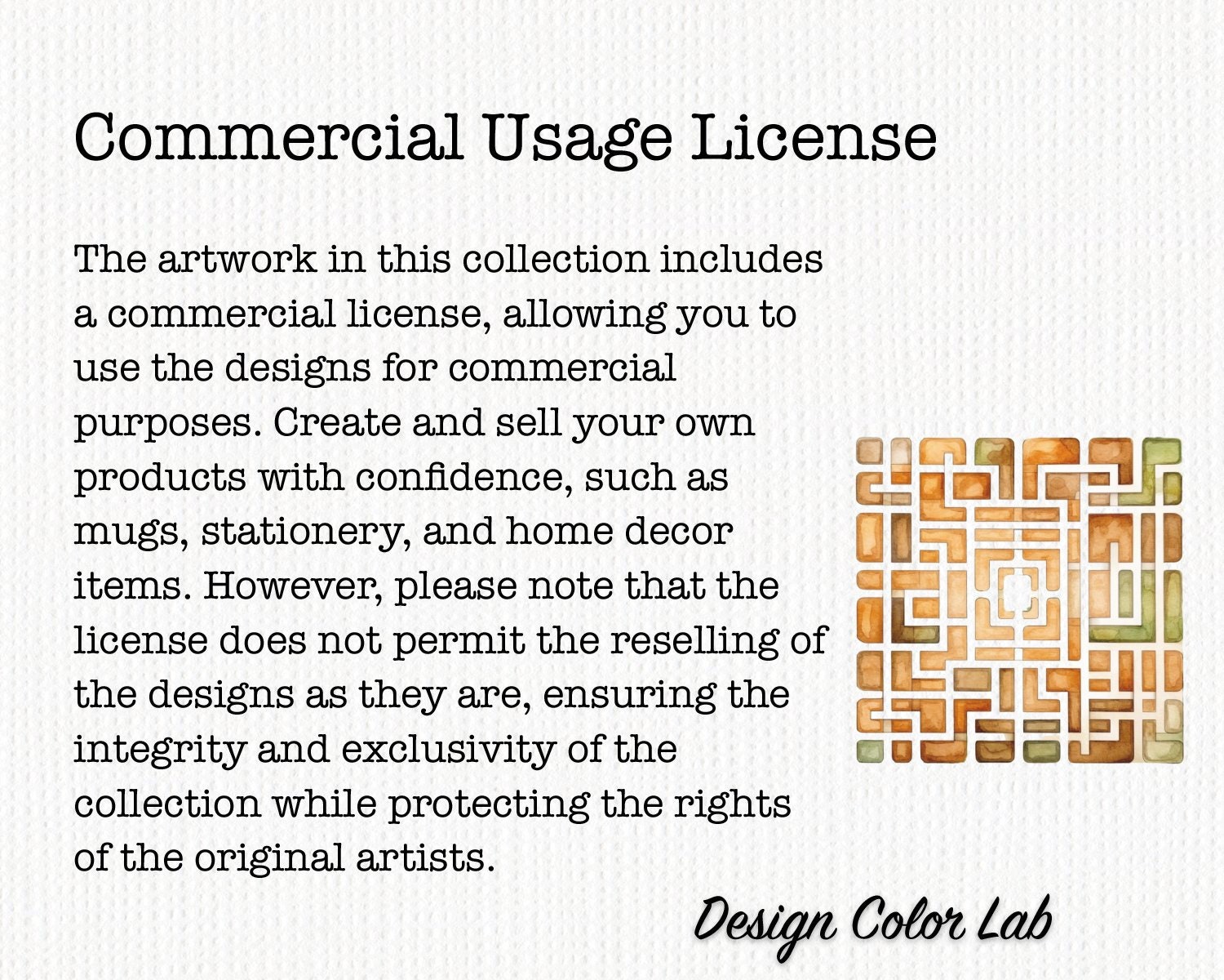 Maze Clipart Watercolor Maze Game Commercial License Download - Etsy