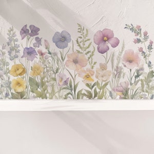Wildflower Border Designs, Floral Borders With Wild Flowers, Watercolor ...