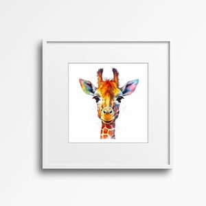 Cute Giraffe Clipart Bundle, 8 High-resolution Pngs, Digital Download ...