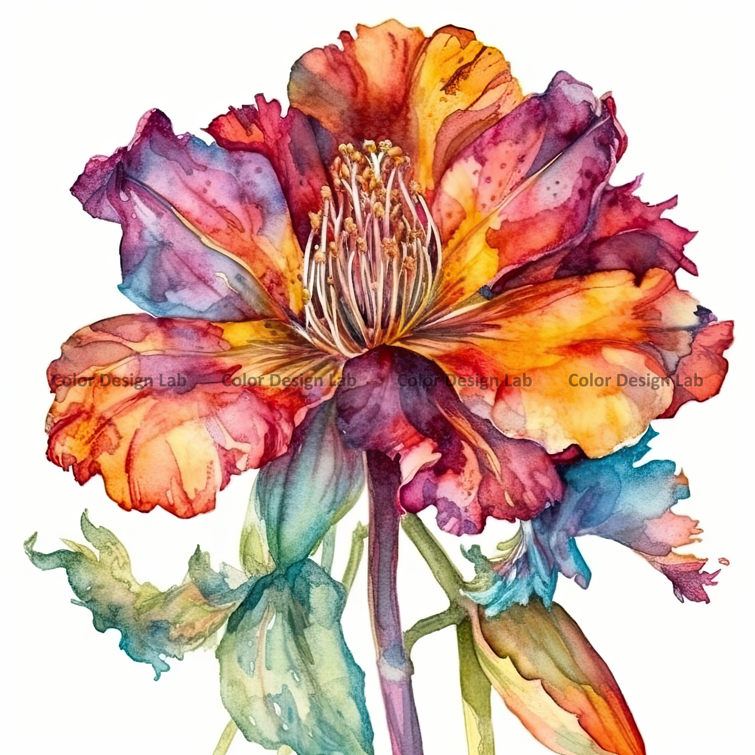 Flower Boho Clipart Set of 12 High-quality Floral PNG - Etsy