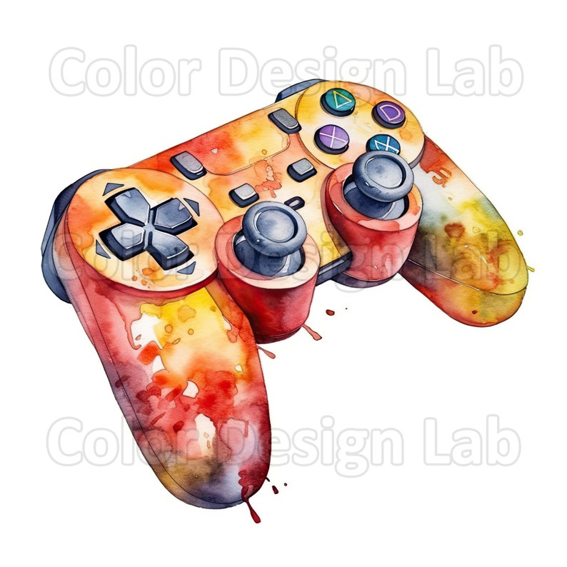 Game Controller Printable Clipart Bundle 8 PNG Art Instant - Etsy