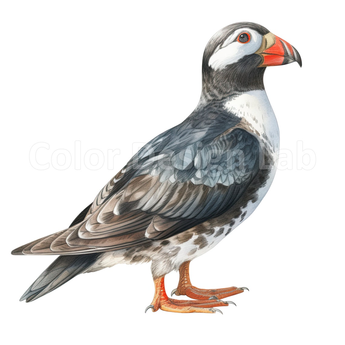 Atlantic Puffin Clipart Set 8 PNG High Resolution Digital - Etsy