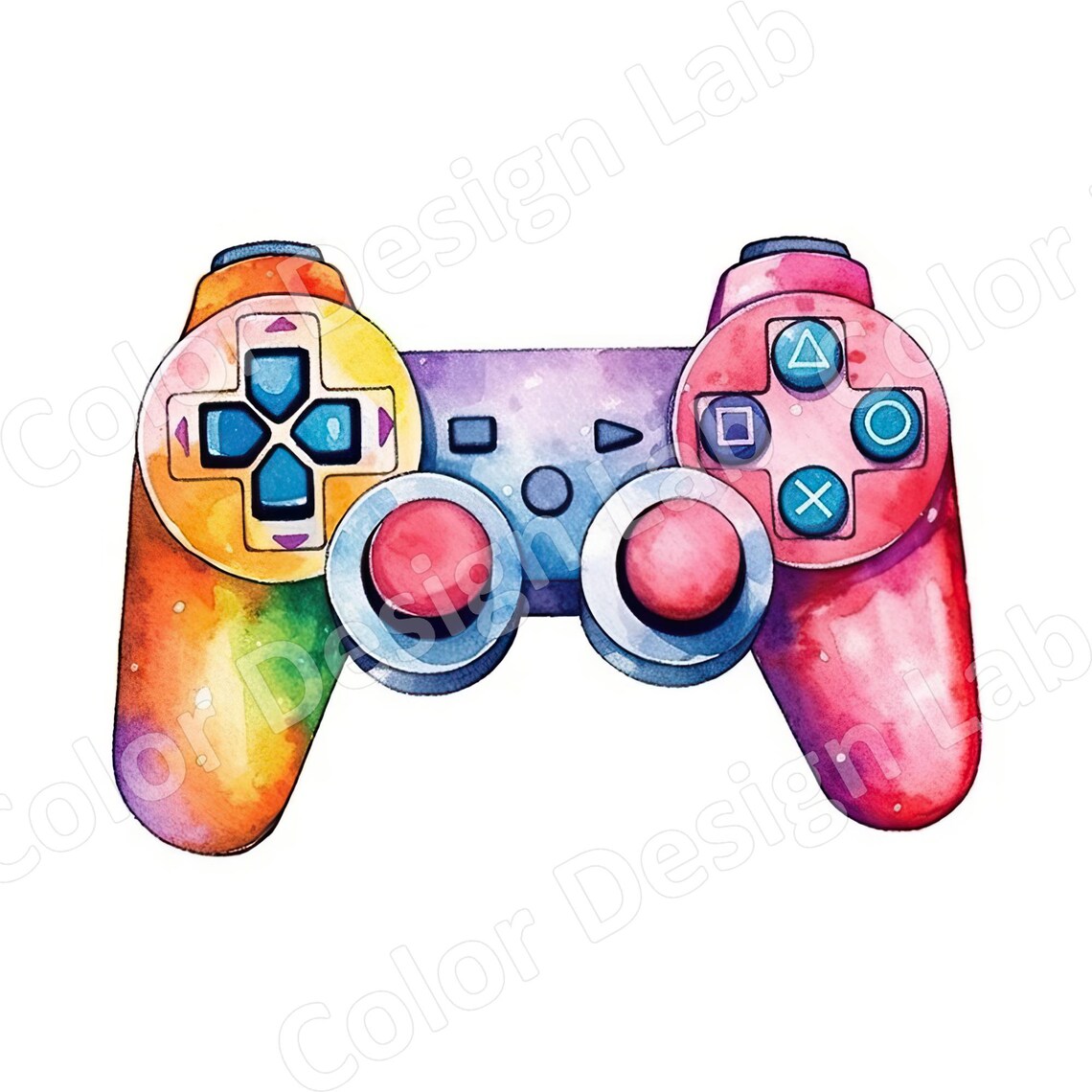 Game Controller Printable Clipart Set of 8 PNG Artwork - Etsy