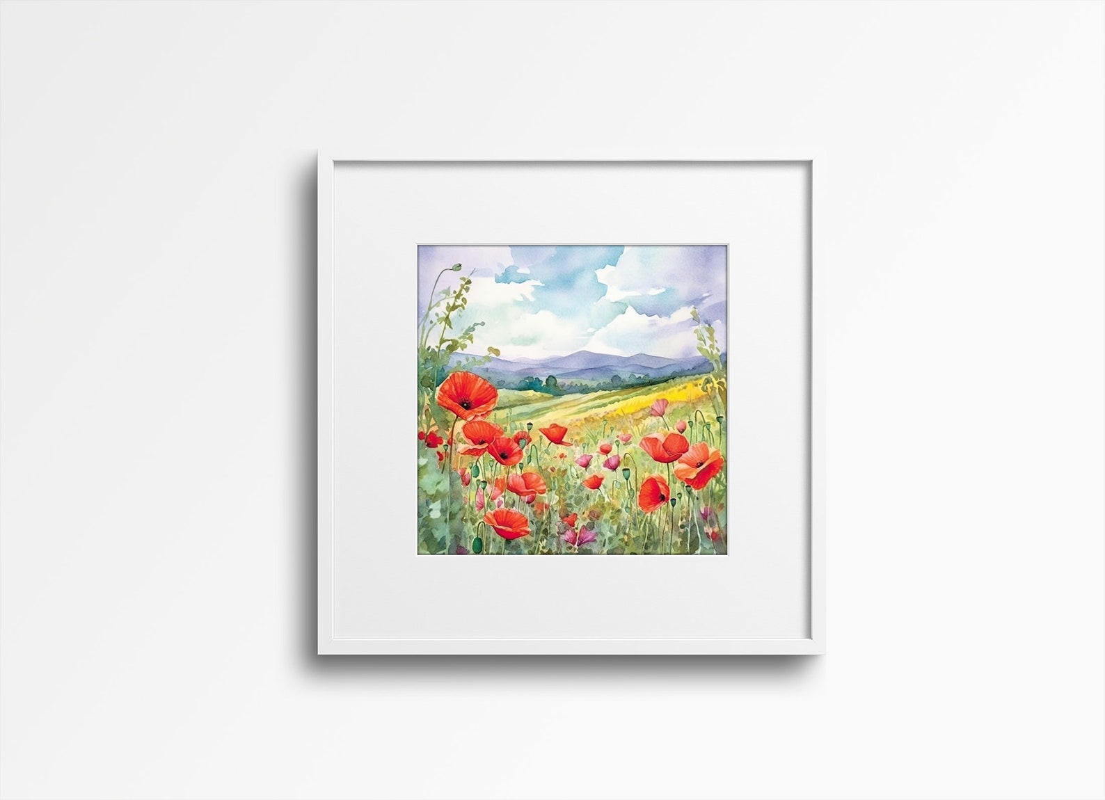 Field of Poppies Printable Clipart Set 8 High-resolution PNG - Etsy