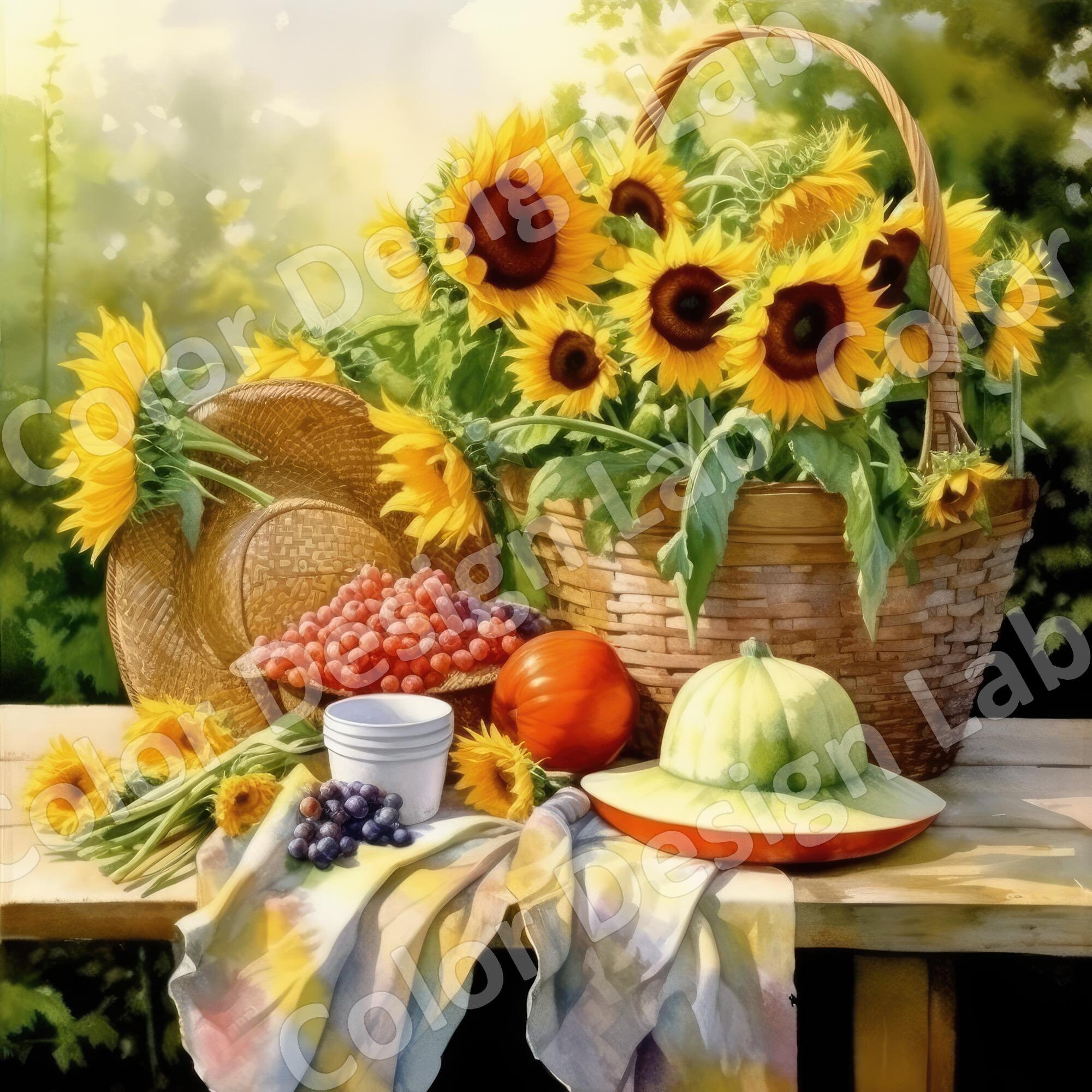 Summer's Bounty Printable Clipart Set 8 Pngs of Fruits - Etsy