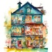 Dream House Clipart - Set of 8 High-resolution House PNG - Digital ...
